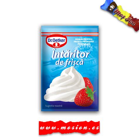 Dr Oetker Intaritor De Frisca 8 Gr Mos Ion Distribuidor Productos
