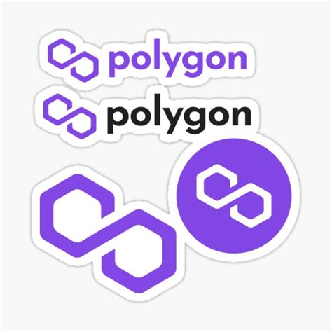 Polygon Cryptocurrency Polygon MATIC Sticker By Karimhodo Redbubble