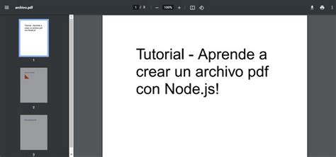 tutorial aprende a crear un archivo pdf con node js — hive