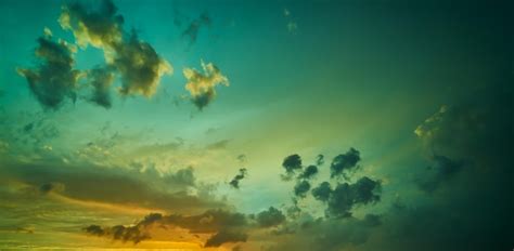 Green Sky Sunset Poster Beautiful Sunset Sky Nature Sky Backgrounds