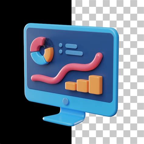 Icône 3d D Analyse Informatique Psd Premium
