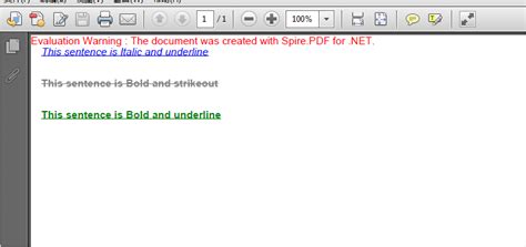 Apply Multiple Font Styles For The Text On Pdf In C