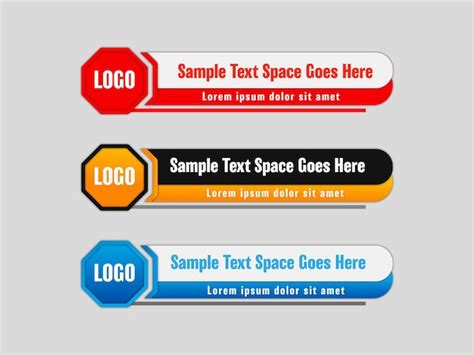 Premium Vector Lower Third Design Template Premium Vector
