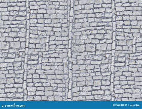 Stone Pavement Floor Texture Backgrounds 3d Rendering Stock