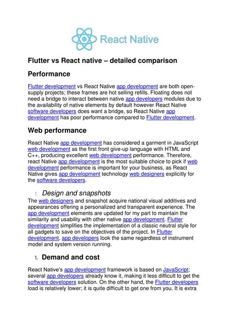 Ppt Flutter Vs React Native In 2022 — Detailed Comparison Powerpoint