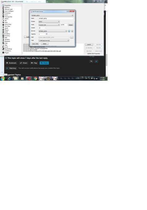 in private server phbot projecthax