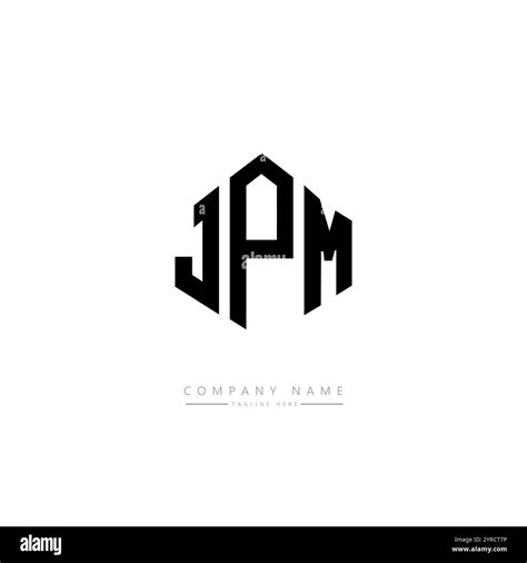 Jpm Letter Logo Design With Polygon Shape Jpm Polygon And Cube Shape Logo Design Jpm Hexagon
