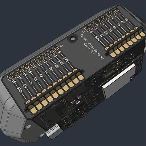 ESP Addon Board Kit Wifi Backpack With A D Printed Case For Flipper Zero Alexnld