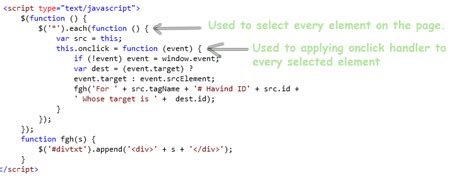 Events And Event Handler In Jquery