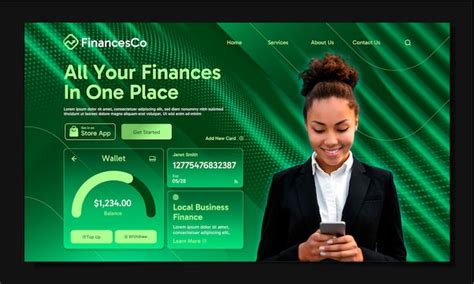 Premium Vector Gradient Finances Landing Page