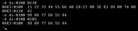 汇编mov指令的操作对象都可以是什么、一些debug指令的介绍汇编movsql Csdn博客
