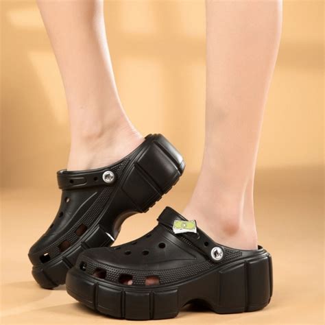Platform Clogs With Charms Eva Slide Sandals For Women