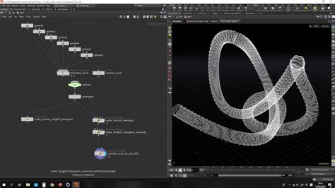 100daysoffx 011 convert any curve into a coil with vex in houdini