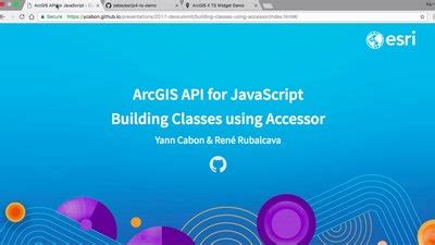 Building Classes Using Accessor And The ArcGIS API For JavaScript