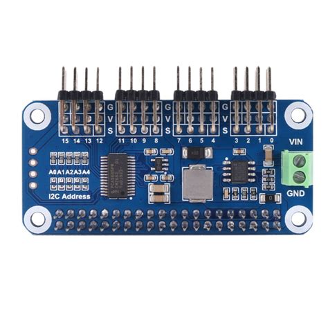 Характеристики Waveshare Servo Driver HAT B для Raspberry Pi канальный битный подробное