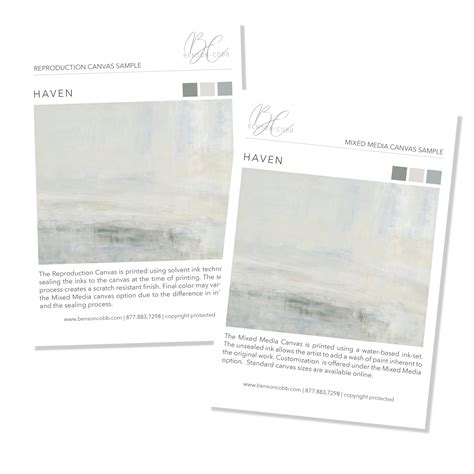 Haven Canvas Samples Benson Cobb