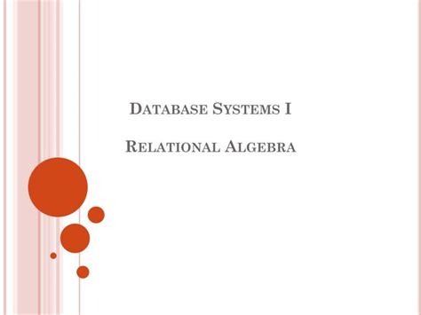 Ppt Database Systems I Relational Algebra Powerpoint Presentation Free Download Id1855939
