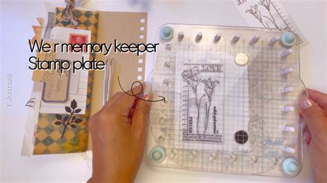 스탬프를 정확하게 두번찍는 도구사용하는 다꾸 스키니 저널 마지막 페이지 꾸미기 Youtube