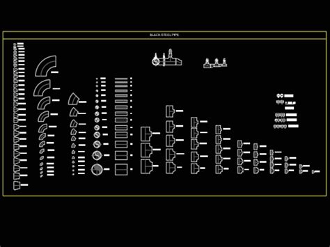 Pipes And Fittings 2d Dwg Block For Autocad • Designs Cad 50 Off