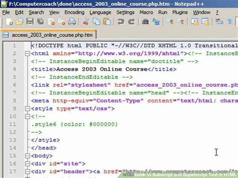 Cómo Subíndice Y Superíndice Texto En Html