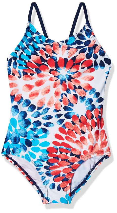 Kanu Surf Girls Daisy Beach Sport Piece Swimsuit Daisy Red White Blue For Sale North Las