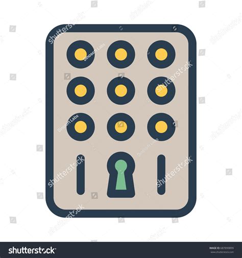 Security Code Stock Vector Royalty Free 687899899