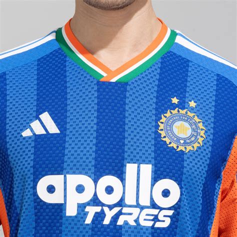 Adidas India T20 Cricket Jersey 2026 Blue Adidas India