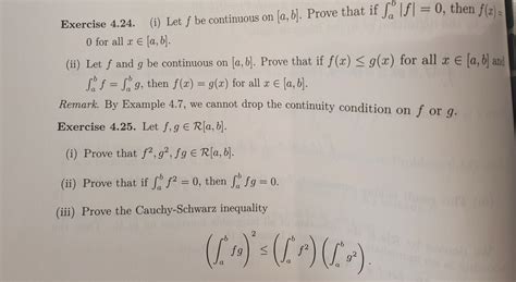 solved exercise 4 24 i let f be continuous on [a b]