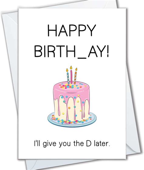 The Cardtel Sexy Birthday Card For Her Him Funny Sexual