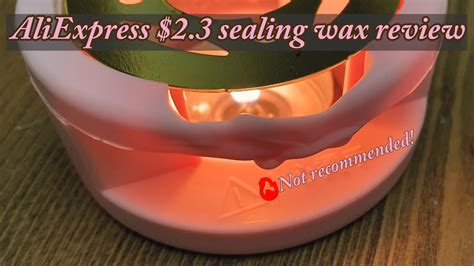 알리익스프레스 3000원 실링왁스 │aliexpress 23 Sealing Wax Review Youtube