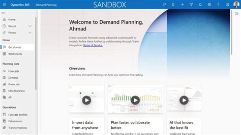 Demand Planning Application In Microsoft Dynamics 365