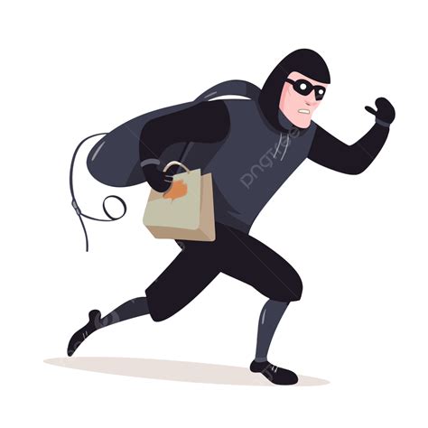 Running Thief Clipart Stock Illustration Of Running Thief Csp4435438