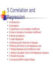 Correlation And Regression Pps Correlation And Regression A Introduction B Correlation C