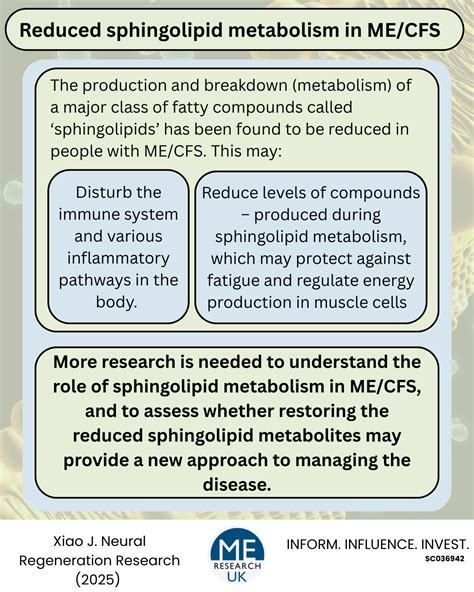 Reduced Sphingolipid Metabolism In Mecfs