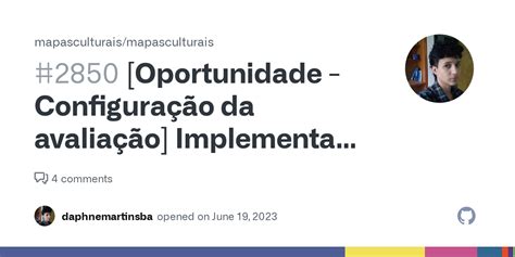 [oportunidade configuração da avaliação] implementar a funcionalidade