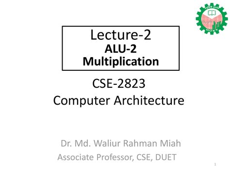 computer architecture docsity