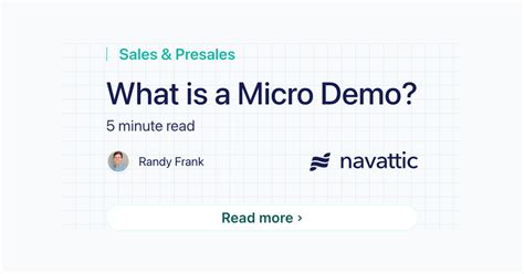 What Is A Micro Demo