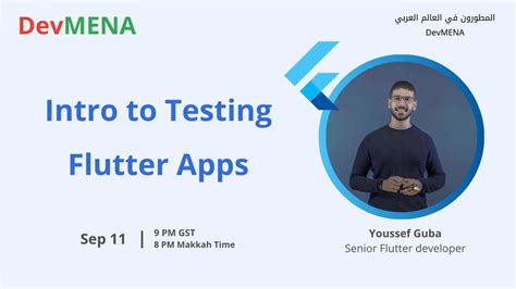 Intro To Testing Flutter Apps يوسف جوبا Youtube