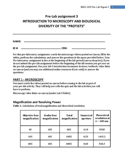 Lab 3 Pre Lab Assignment Pre Lab Assignment 3 Introduction To