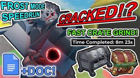 Frost Mode Solo Speedrun In ~8 Mins Fast And Easy Crate Grind Strat