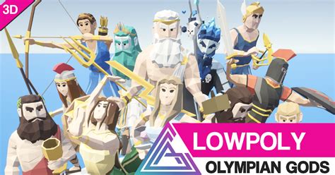 Lowpoly Olympian Gods 3d Humanoids Unity Asset Store