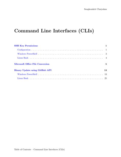 Pdf Command Line Interface Scripts