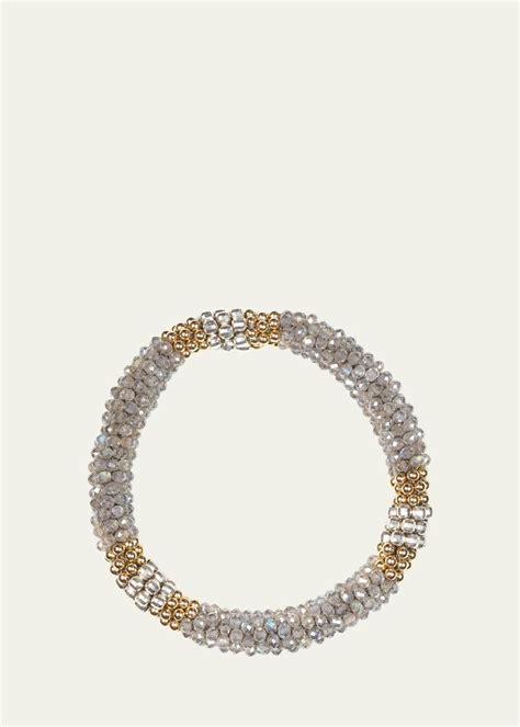Meredith Frederick 14k Yellow Gold Silver Labradorite And Spinel
