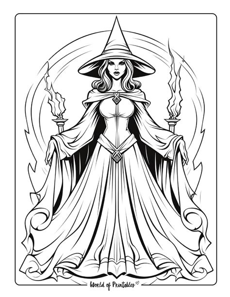 Witch Coloring Pages