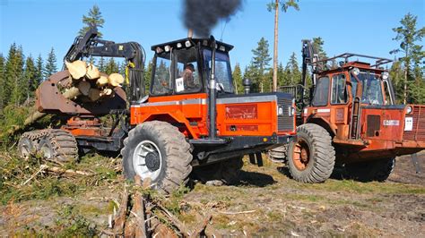 Heavy Classic And Unique Logging Machines From The 70s Still Runs