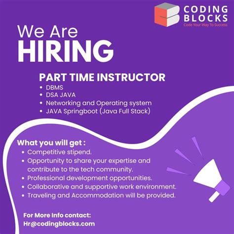 Hi Everyone Coding Blocks Is Looking For Experienced Professionals To