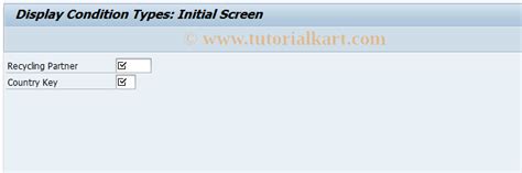 J LK SAP Tcode REA Customizing Condition Types Transaction Code