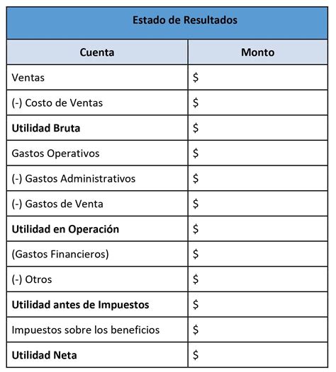Ejemplo De Estado De Resultados Estado De Resultado Por Función Y