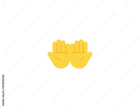 Palms Up Together Gesture Emoticon Vector Palms Up Together Emoji