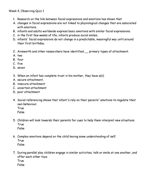 Week 4 Quiz Copy Week 4 Quiz 1 Practice Week 4 Observing Quiz 1
